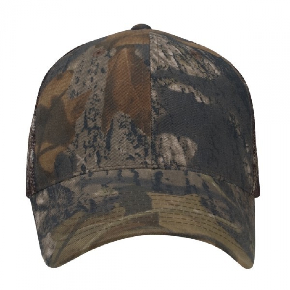 Camo Mesh Cap V8305 With Your Corporate Logo Transfer Printed