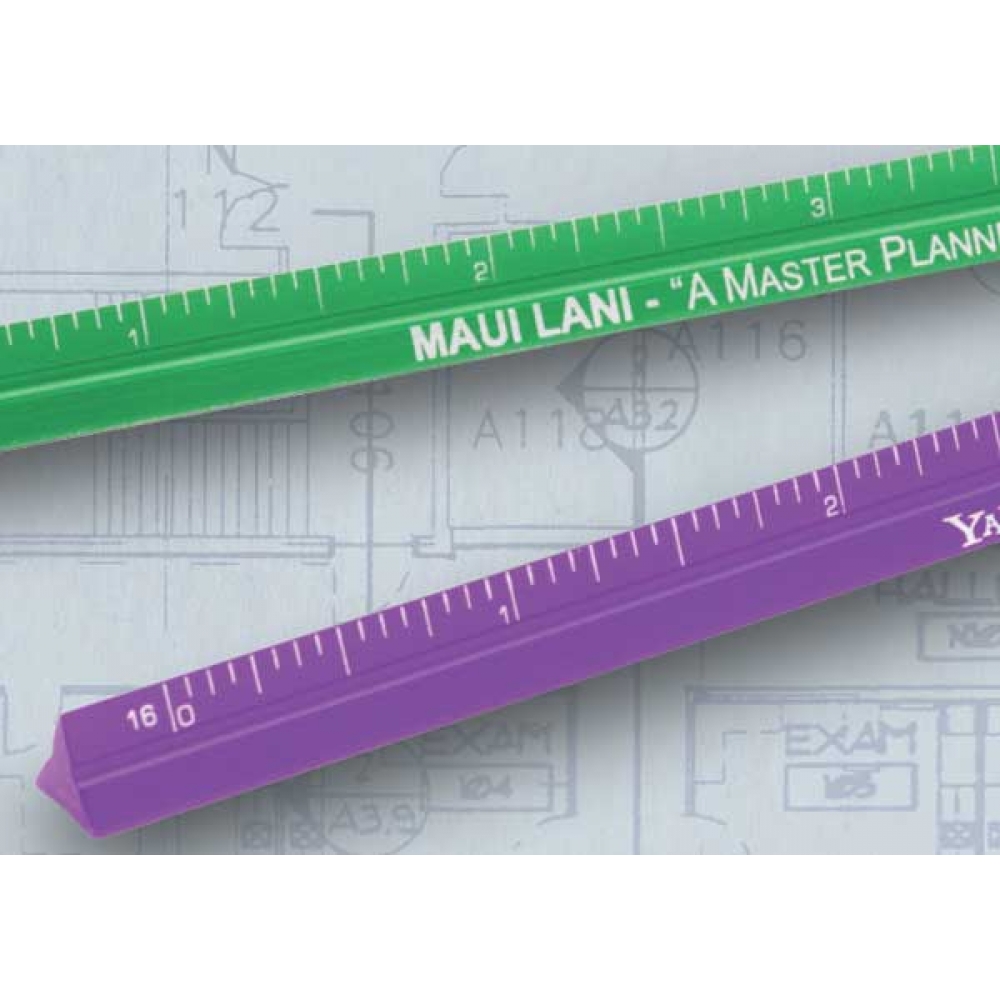 Architect 6" Pocket Scale 3010 With Your 1-color Logo Photo-anodized ...