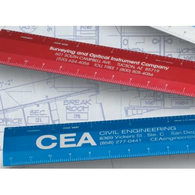 Architect Four Bevel Scales 3130 With Your 1-color Logo Photo-anodized ...